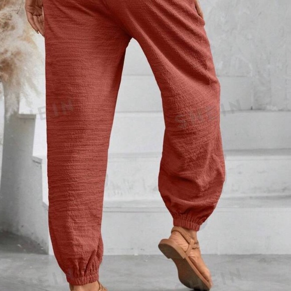 Pants & Jumpsuits | Rust Brown Tapered Pants | Poshmark